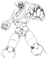 Coloring Pages Grendizer - Morning Kids