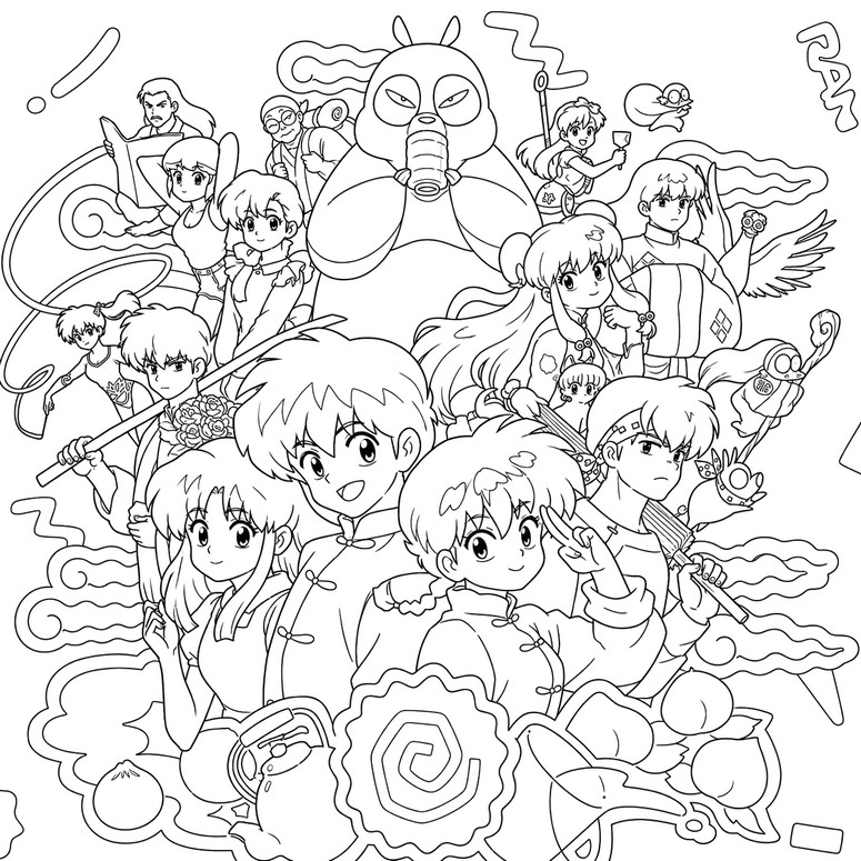 Coloring page Ranma 1/2 : Season 2 on Netflix 05