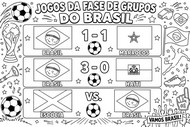 Coloring page Brazil national football team 2026 : Neymar 15