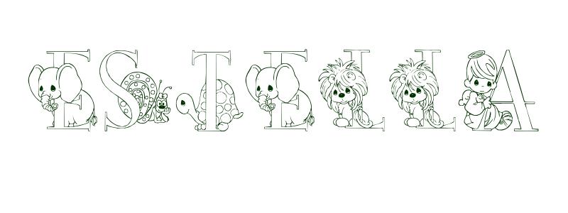 stella name coloring pages
