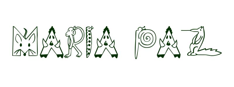 Dibujo para colorear Nombre María Paz - Dibujos para imprimir